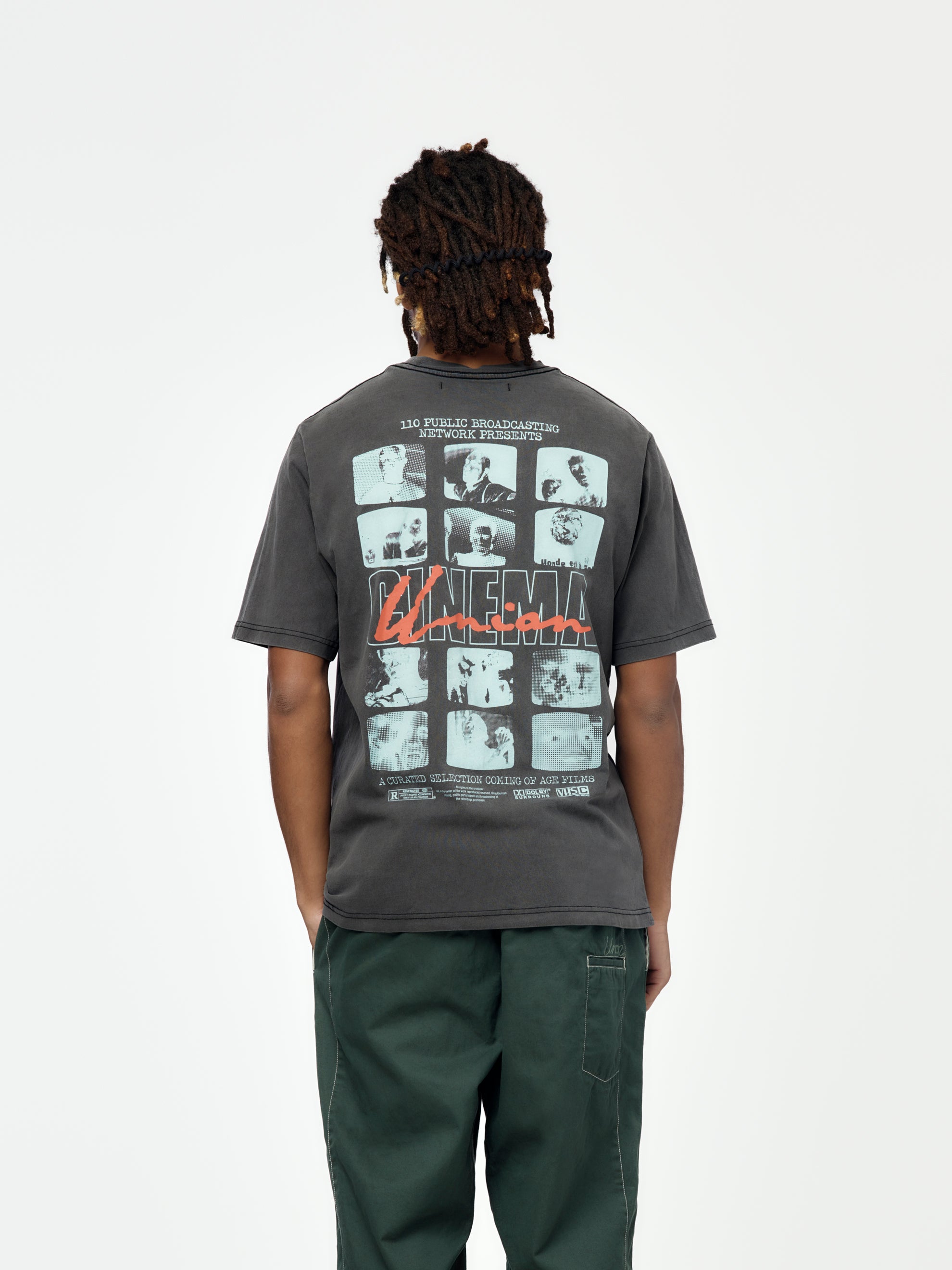 Union Los Angeles Broadcast Tee (Vintage Black) - UNION LOS ANGELES